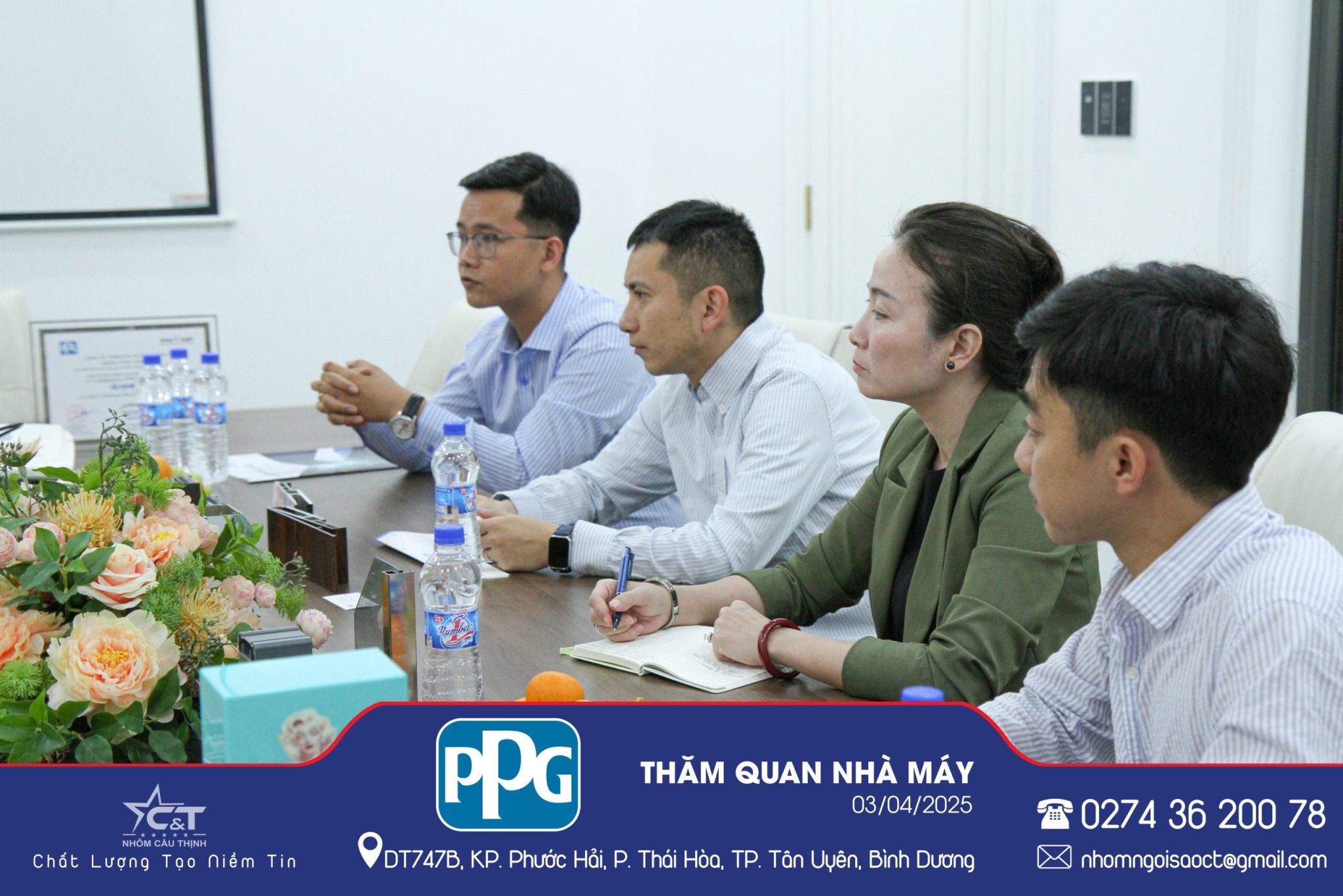 Tập đoàn sơn PPG trao chứng nhận sản phẩm BH 25 năm AAMA 2605